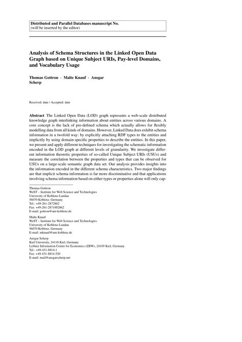 pdf analysis of schema structures in the linked open data graph based on unique subject uris
