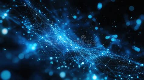 Blue Digital Chart Highlighting Technological Growth And Business Trends Stock Illustration