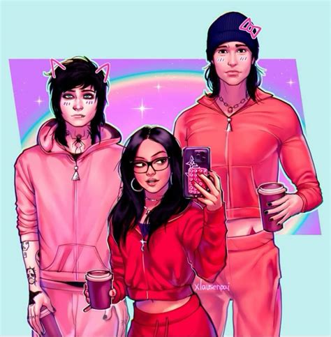 Johnnie Tara Jake Posted On Taras Insta Story In Cute Emo Guys Hot Emo Guys Johnnie