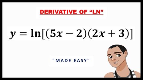 Derivative Of Ln Youtube