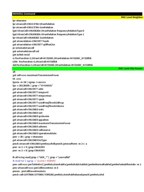 Moshell Commands V1 Pdf File Transfer Protocol Computer File
