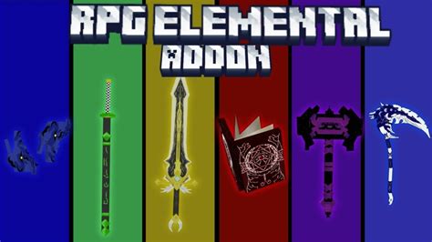 Rpg Elemental Weapon Addon For Minecraft