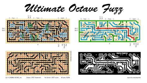 Perf And PCB Effects Layouts 2019 De Profundis Fuzz Layout