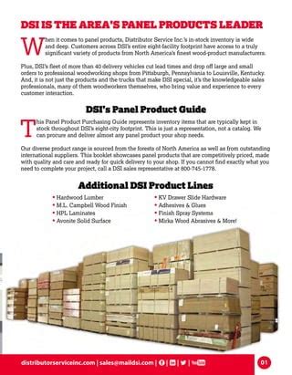 Dsi Panel Product Guide Web PDF Woodworking Arts And Crafts