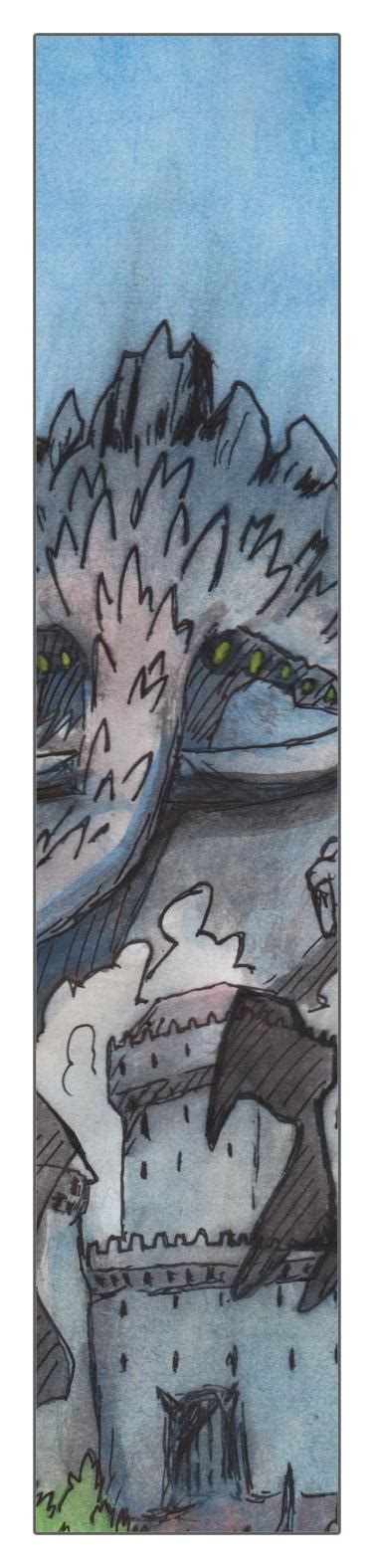 Giant Elephant Fortress Kaiju Shop For A 1” X 5” Labels And Strips Portrait Online Apealz