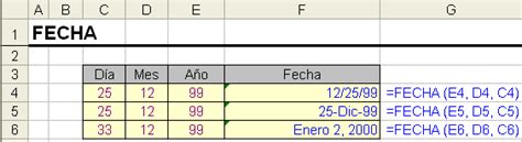 Funcion FECHA de excel Fórmulas Excel Ejemplos Tips y Tutoriales para Dominar Excel