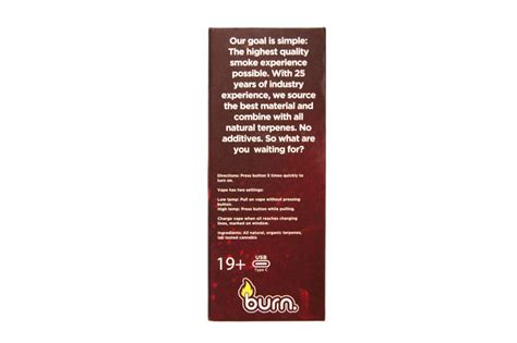 Buy Burn Extracts Godfather OG 3ML Mega Sized Disposable Pen Indica Online MMJ Express