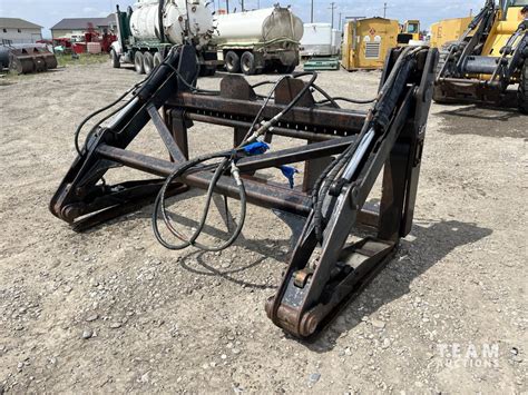 cws pipe fork grapple to fit john deere tc54h wheel loader attachment