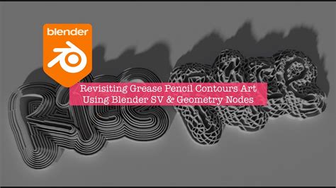 Livenoding Revisiting Contours 2d With Sv And Geometry Nodes Youtube