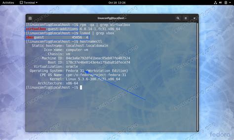 Virtualbox Install Guest Additions On Fedora LinuxConfig