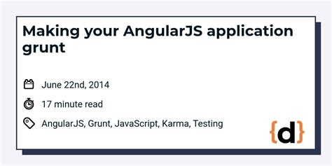 Making Your Angularjs Application Grunt Dimitri S Tutorials