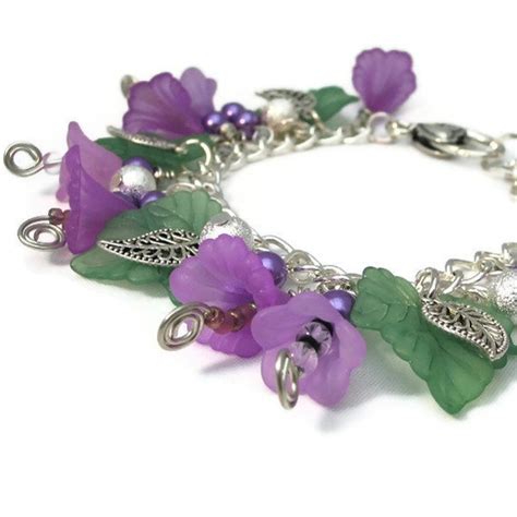 Sale Purple Charm Bracelet Purple Charm Bracelets Charm Bracelet