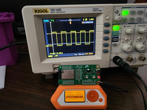 Just A Flippers Signal Generator Output On An Oscilloscope Rflipperzero