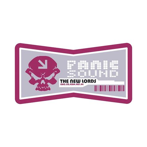 Diseño De Vector De Cráneo De Sonido De Pánico Vector Premium