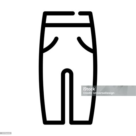 하렘 바지 얇은 라인 아이콘 바지 옷 개념 고립 된 윤곽 기호에서 여성 선형 아이콘 웹 디자인 및 앱에 대한 벡터 그림 기호