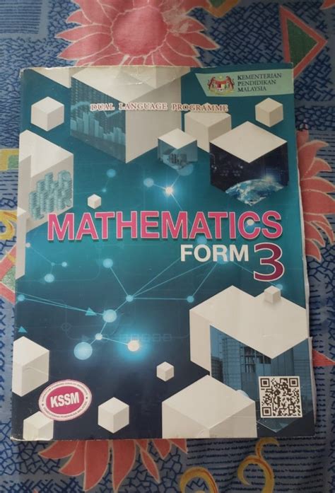 Textbook Maths Form 3 Kssm Hobbies And Toys Books And Magazines