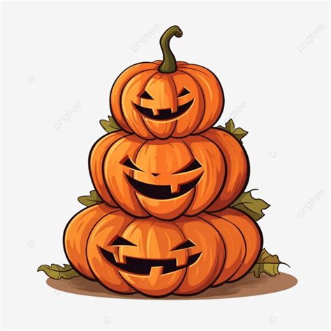 해피 할로윈 귀여운 호박 벡터 일러스트 레이 션 디자인의 더미 할로윈 만화 할로윈 일러스트레이션 Png 일러스트 및 이미지 에 대한 무료 다운로드 Pngtree