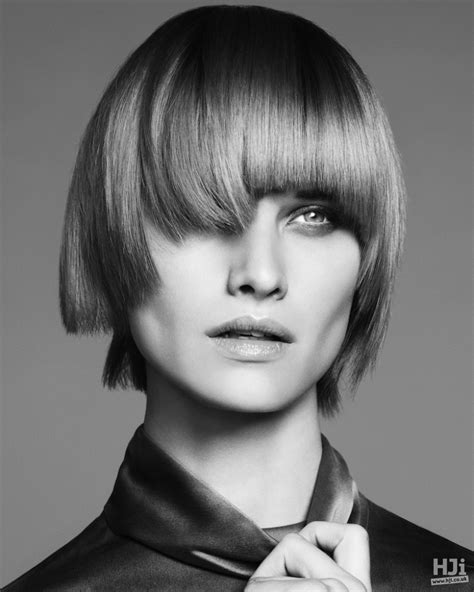 Choppy Asymmetric Bob With Full Fringe