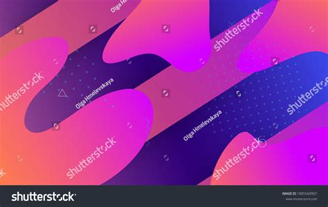 Rainbow Poster Geometric Journal Dynamic Banner Stock Vector Royalty Free 1985560907