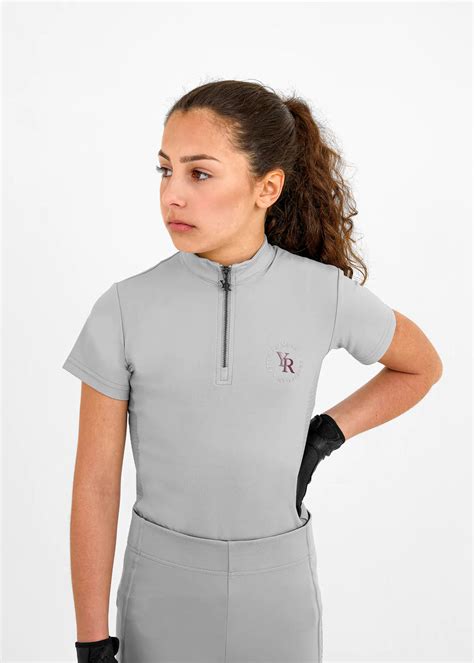 Aztec Diamond Young Rider Short Sleeve Base Layer Grey Impulsion