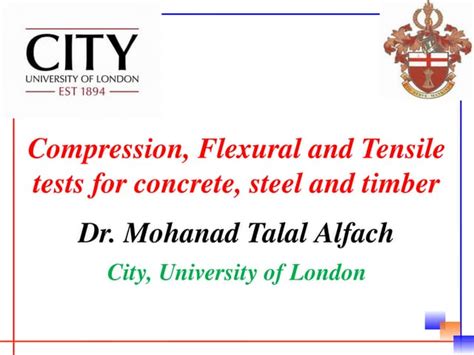 Compression Flexural And Tensile Tests Pptx