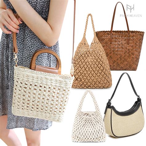프롬헤븐 여름가방pvc왕골가방숄더백크로스백미니백토트백투명가방 외 100종 티몬