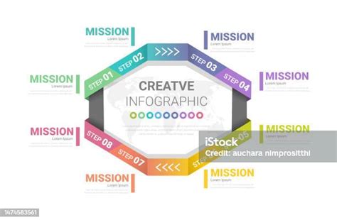 주기 다이어그램 그래프 프리젠 테이션 및 라운드 차트에 대 한 템플릿입니다 8 개의 동일한 옵션을 가진 사업 개념 8에 대한 스톡 벡터 아트 및 기타 이미지 Istock