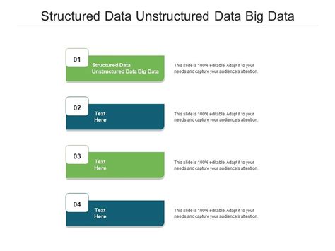 Structured Data Unstructured Data Big Data Ppt Powerpoint Presentation File Background Image Cpb