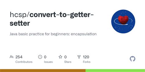 GitHub Hcsp Convert To Getter Setter Java Basic Practice For Beginners Encapsulation
