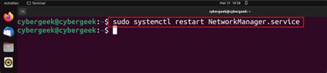 How To Restart Network On Ubuntu 2004 Geeksforgeeks
