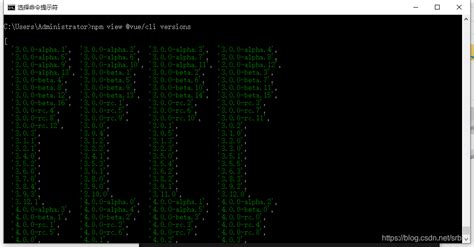 npm查询所有vue cli版本包并安装指定版本 vue查看所有包 csdn博客