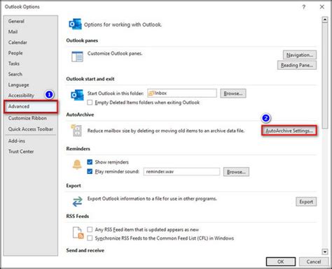 How To Turn On Auto Archive In Outlook Printable Forms Free Online