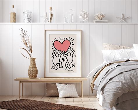 Keith Haring Love Poster Keith Haring Printable Love Art Etsy