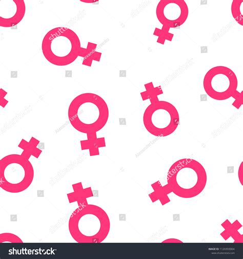 Female Sex Symbol Icon Seamless Pattern Stock Vector Royalty Free 1120393004 Shutterstock