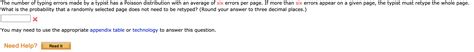 solved the number of typing errors made by a typist has a