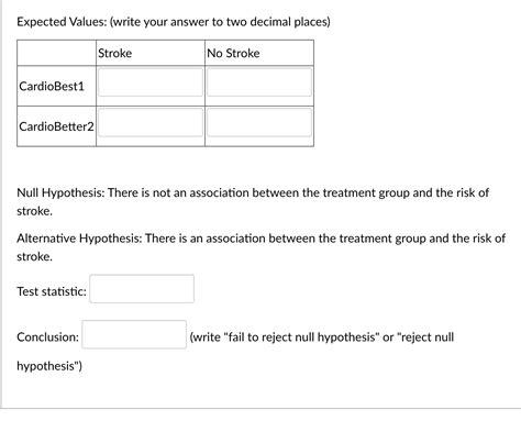 Solved Expected Values Write Your Answer To Two Decimal