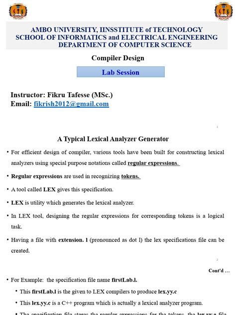Introduction For Lab Compiler Pdf Computing Computer Programming