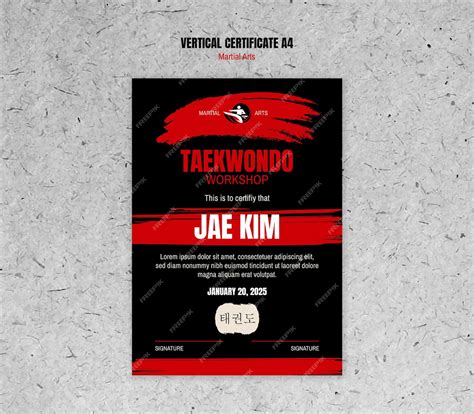 Plantilla De Artes Marciales De Diseño Plano Archivo Psd Gratis