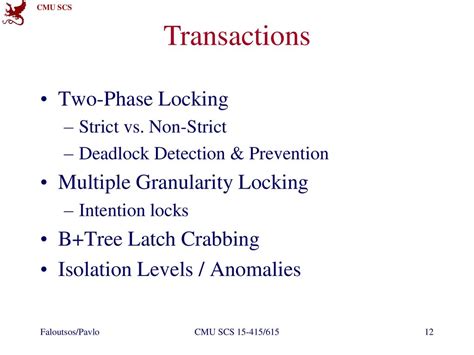 Faloutsos Pavlo C Faloutsos A Pavlo Lecture 27 Final Review Ppt