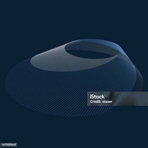 이중 파란색 나선형 선의 3d 원뿔 모양 3차원 형태에 대한 스톡 벡터 아트 및 기타 이미지 3차원 형태 곡선 기하 도형 Istock