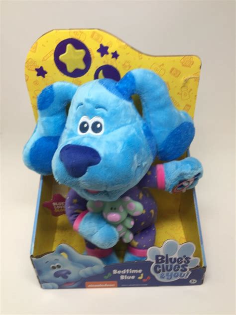 Blues Clues And You Bedtime Blue Plush Stuffed Glows Lights Up Music 2020