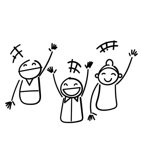 Happy Person Drawing Bring Joy Through Creative Expression