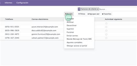 ¿cómo Exportar Listados En Odoo V15 Aures Tic Odoo Erp