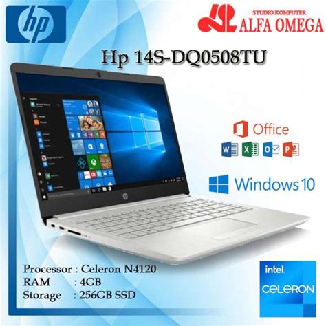 Jual Laptop Hp S Dq Tu Celeron N Ram Gb Gb Ssd Ohs Win Di Seller Alfa Omega
