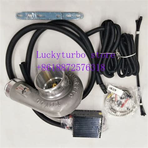 과급기 범용 12v 전기 터보 키트 추력 차저 공기 필터 흡입구 자동차 속도 향상 티몬