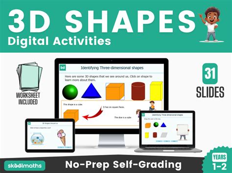 3d Shapes Year 1 Interactive Digital Activities Teaching Resources