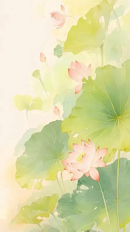 【ai数字艺术】新中式荷花荷叶池塘节气清新水彩画图片下载 花瓣网 【ai数字艺术】新中式荷花荷叶池塘节气清新水彩画图片下载 花瓣网