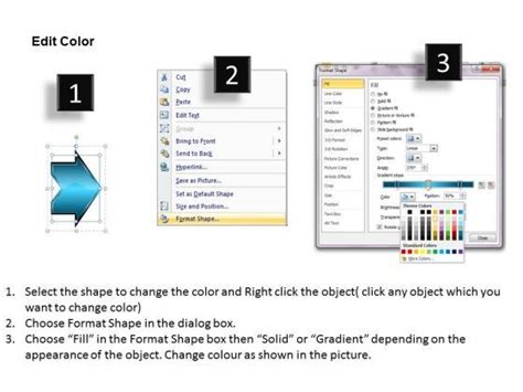 Linear Description Arrow 7 Stages Flow Chart Slides PowerPoint