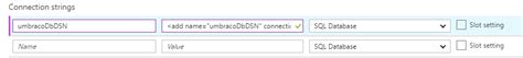 Umbraco7 Umbraco Azure Deployment Slots And Connection Strings