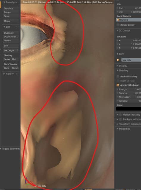 Trouble Displaying Mesh With Losing Faces And Stretch Marks Basics And Interface Blender